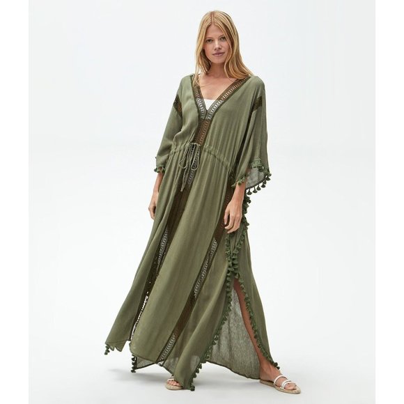 Michael Stars | Dresses | Michael Stars Farrah Maxi Caftan Dress Green ...